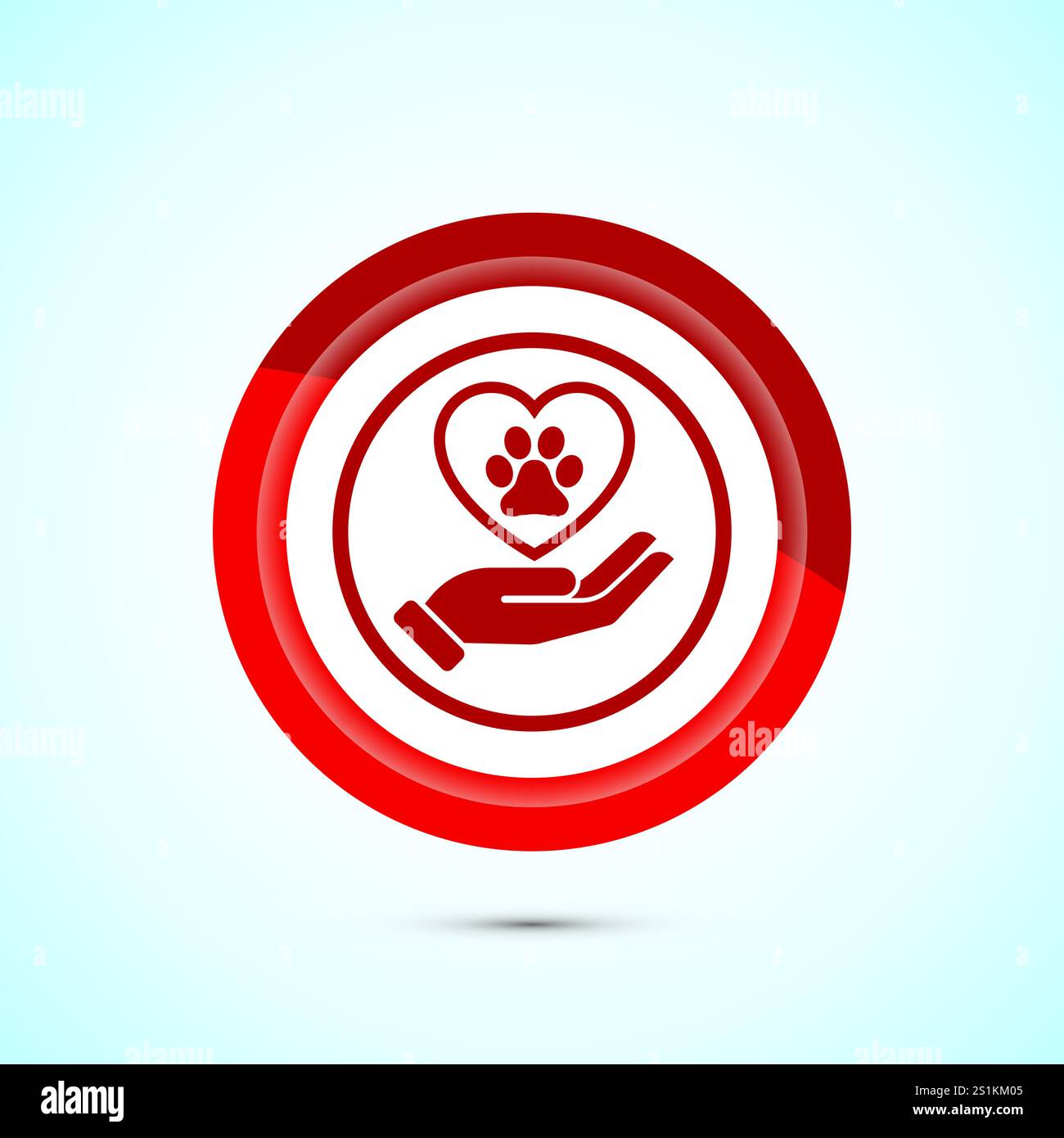 Pet friendly icon design illustration, Animal friendly label, badge ...