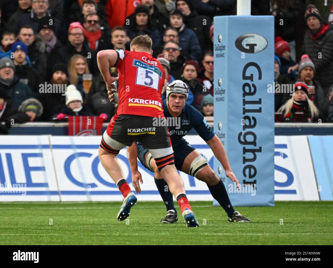 Kingsholm Stadium, Gloucester, Gloucestershire, UK. 4th Jan, 2025 ...