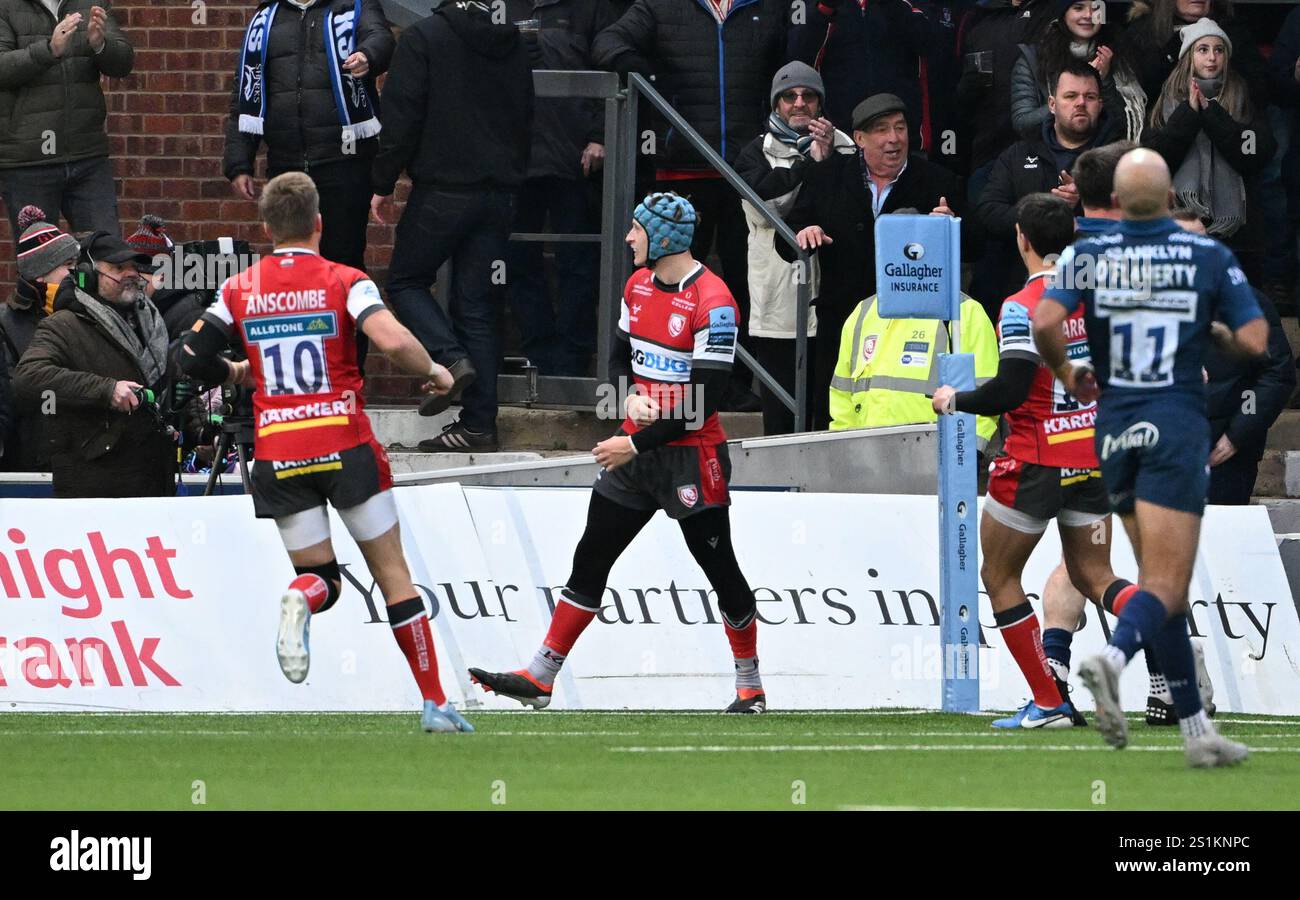 Kingsholm Stadium, Gloucester, Gloucestershire, UK. 4th Jan, 2025 ...