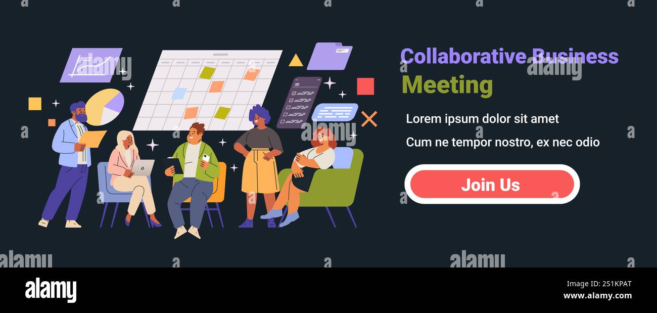 Collaborative business meeting concept with diverse team discussing ...