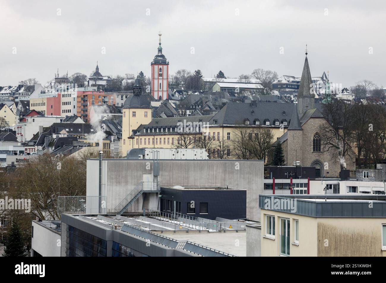 Blick auf die Universitaetsstadt Universitätsstadt Siegen mit ihren ...