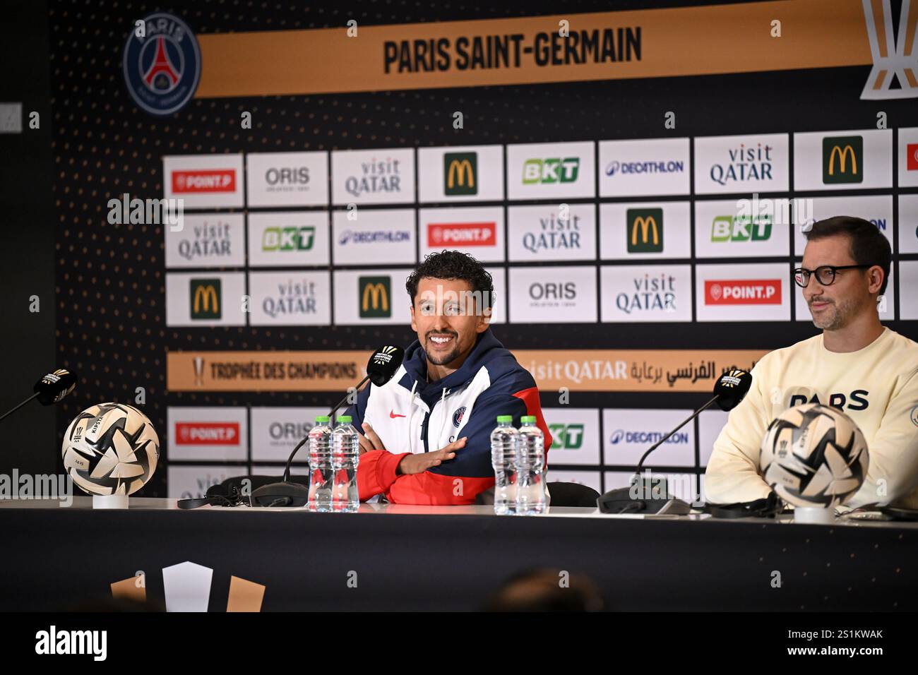 05 MARQUINHOS (psg) during Paris Saint Germain and Monaco training ...