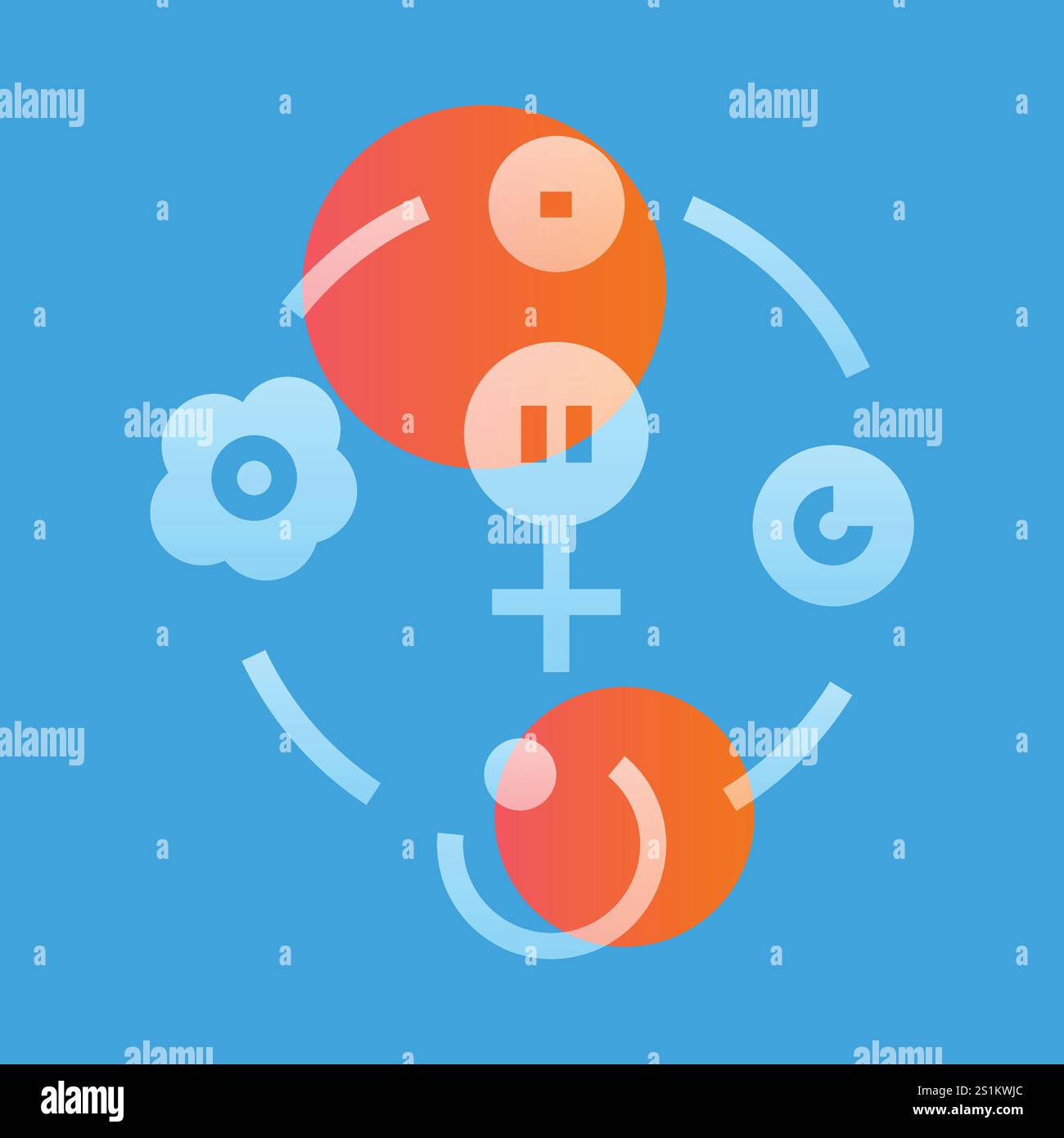 Menstrual cycle line black icon. Vector isolated button. Editable ...