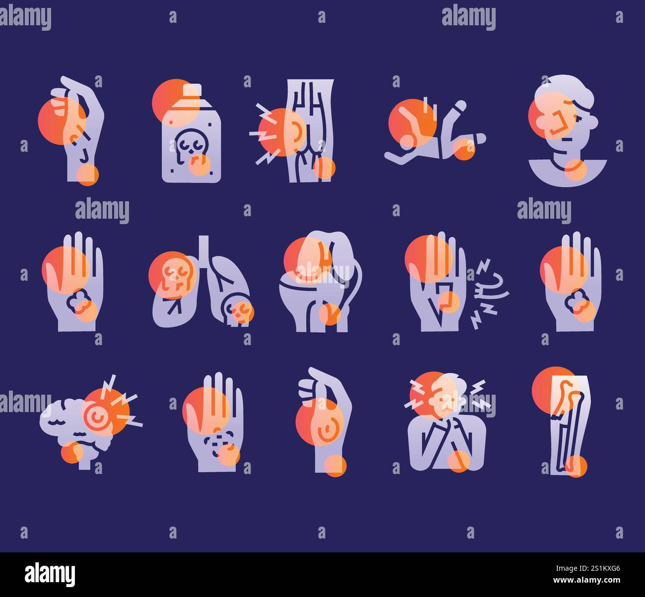 Household injuries glassmorphism illustration. Household injuries ...