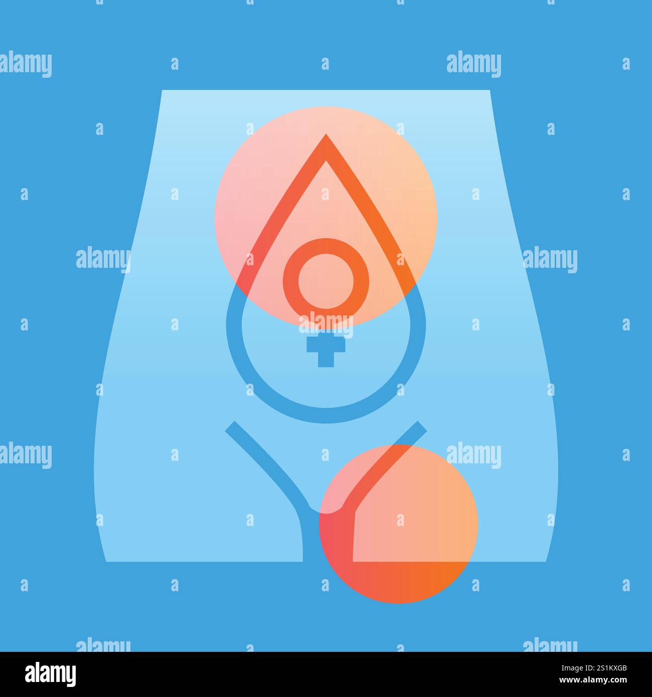 Menstruation cycle line black icon. Vector isolated button. Editable ...