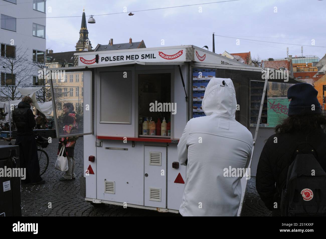 Copenhagen/ DenmarK/04 JANUARY 2025/Denmarks fast food danish hodog van ...
