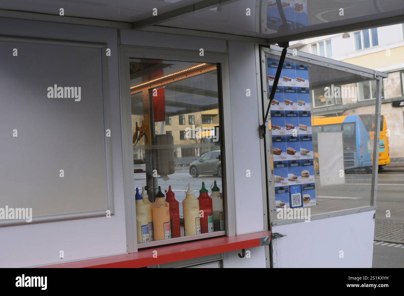 Copenhagen/ DenmarK/04 JANUARY 2025/Denmarks fast food danish hodog van ...