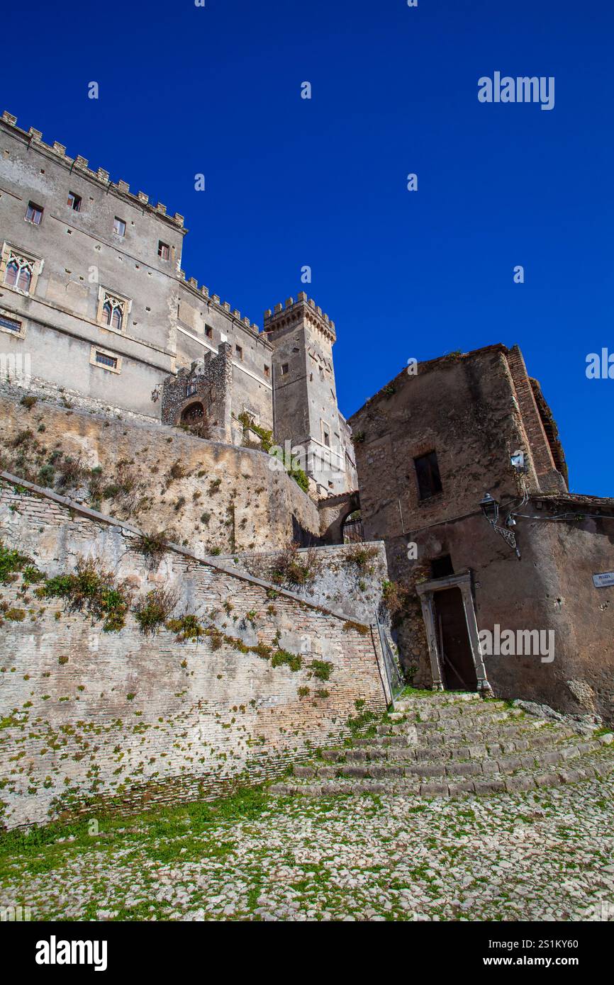 Tourist attraction Castello Massimo in Arsoli with medieval stone ...