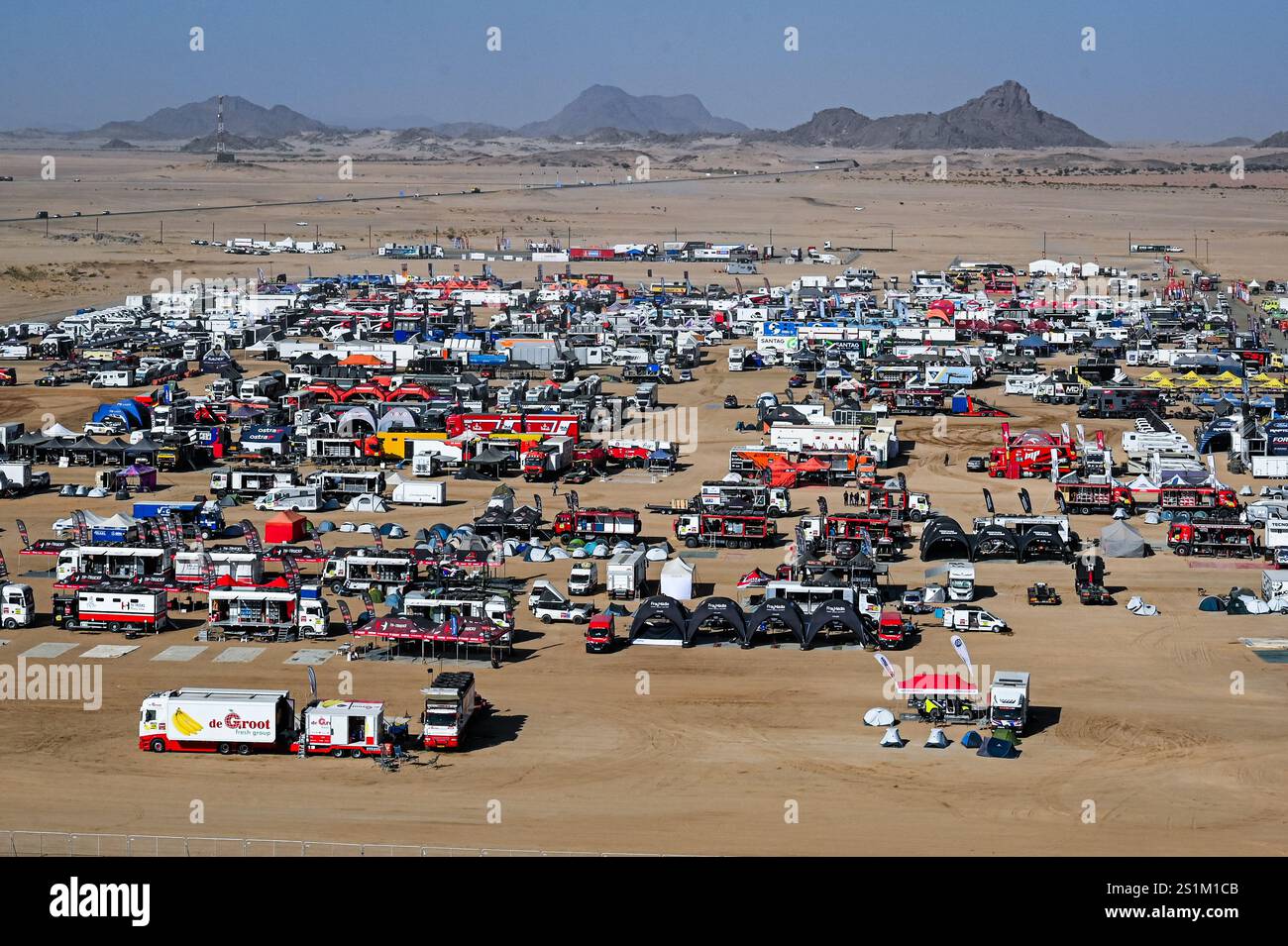 Bisha, Arabie Saoudite. 04th Jan, 2025. Bivouac during the Stage 1 of ...