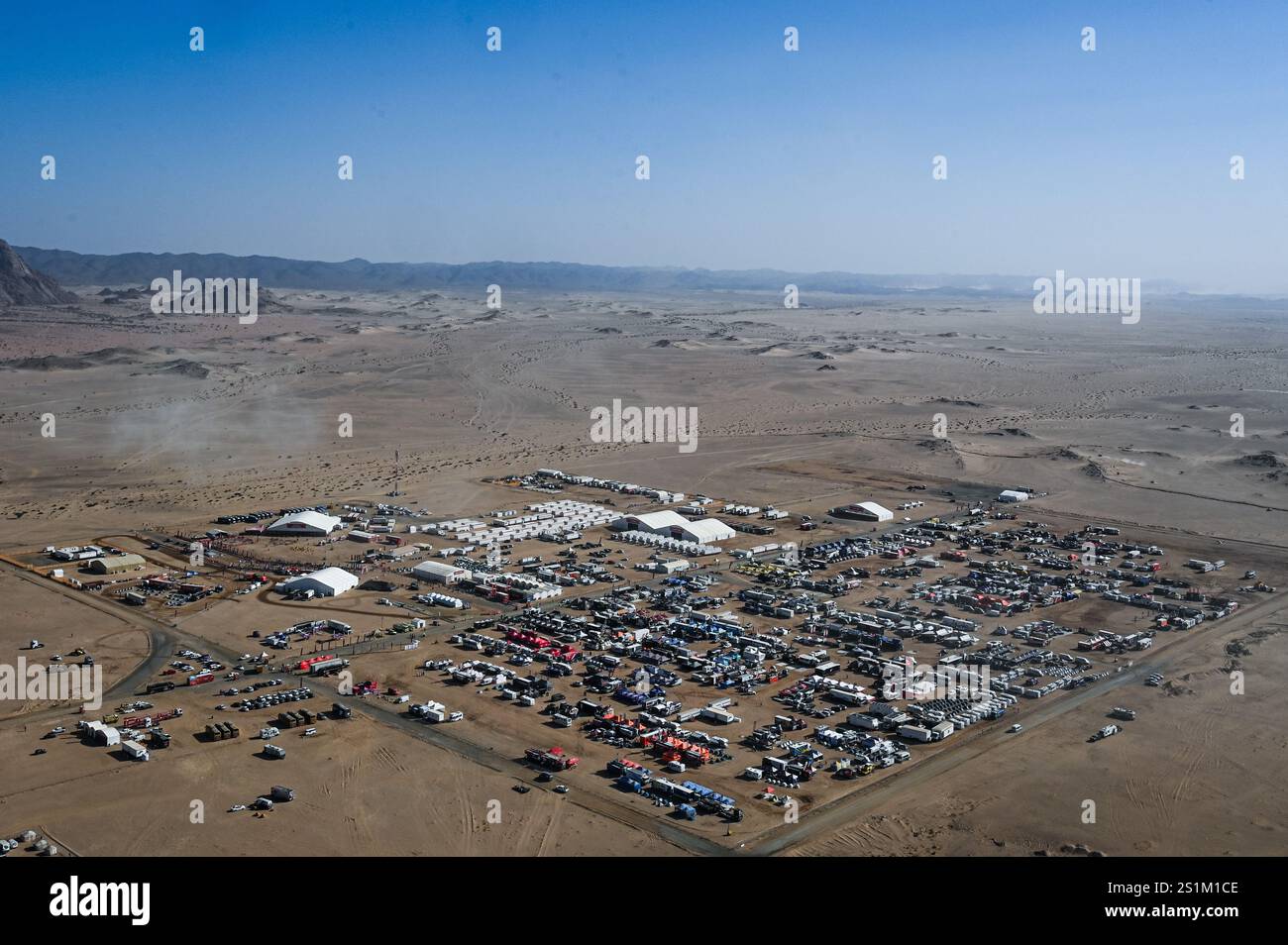 Bisha, Arabie Saoudite. 04th Jan, 2025. Bivouac during the Stage 1 of ...