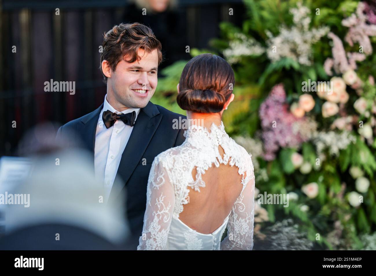 Oslo 20250104. Chess player Magnus Carlsen marries Ella Victoria Malone ...