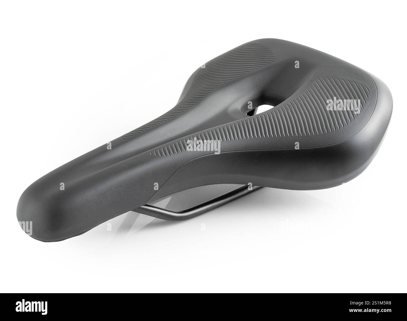 Saddle for bicycle, sports with anatomical hole on a white background ...