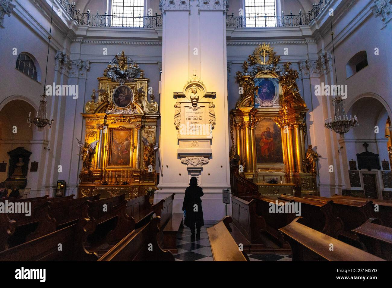 Frédéric Chopin's heart immured in a pillar at Holy Cross Church ...