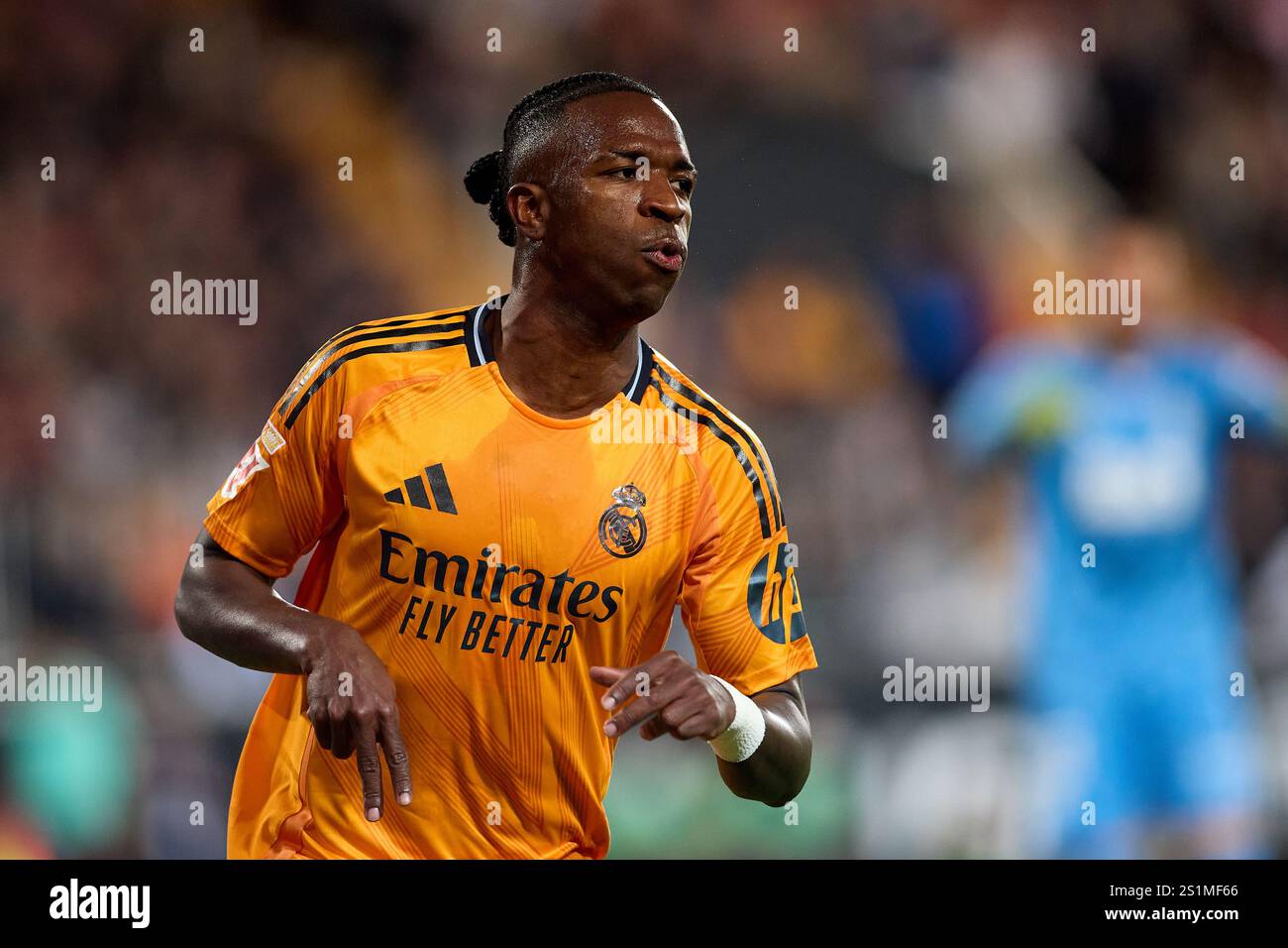 Vinicius Junior of Real Madrid seen in action during the La Liga 2024/ ...