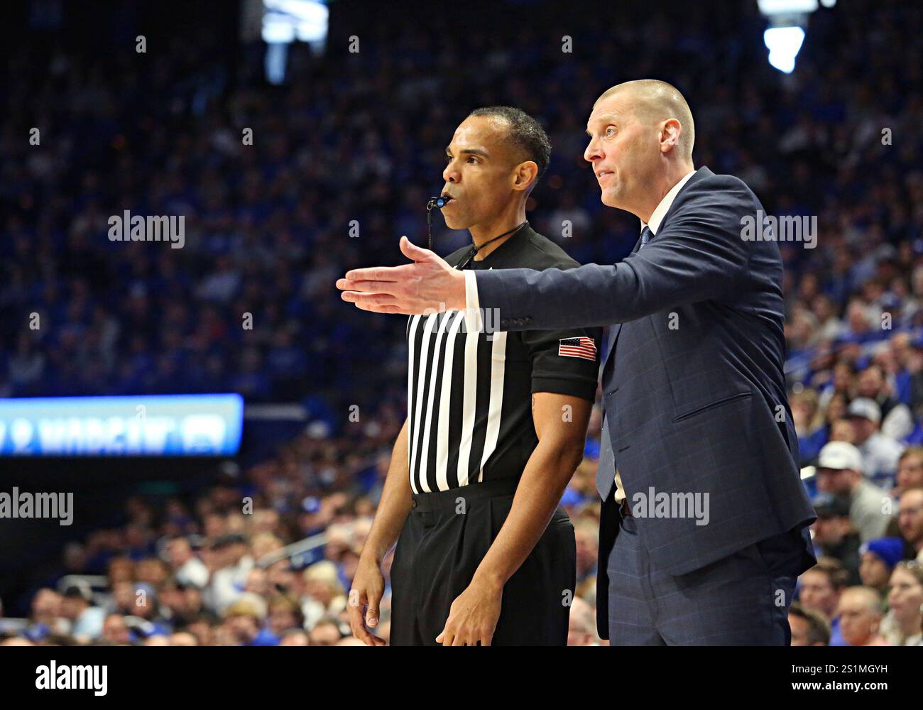 LEXINGTON, KY - JANUARY 04 - Kentucky Wildcats head coach Mark Pope ...