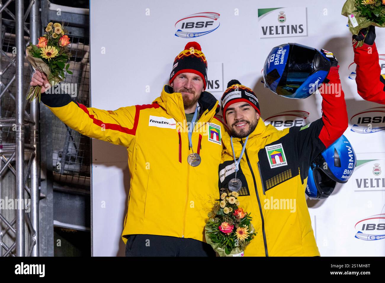 04 January 2025, North Rhine-Westphalia, Winterberg: Bobsleigh: World ...