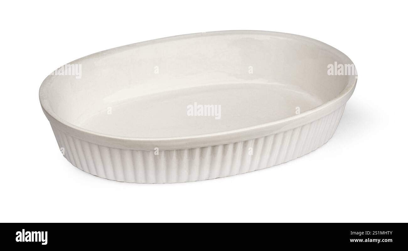 empty baking tray on white background with clipping path Stock Photo ...