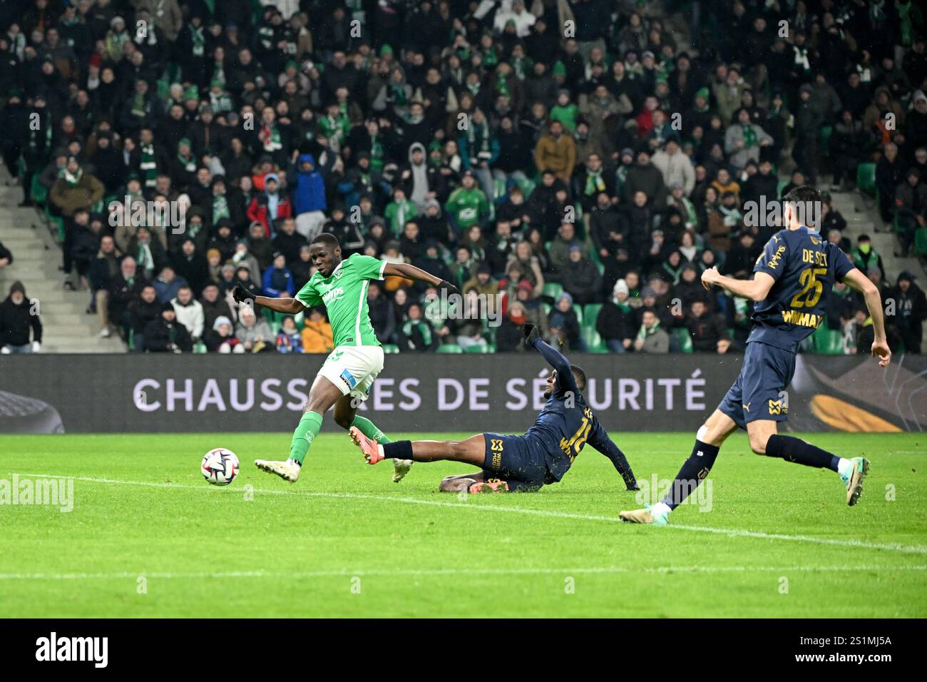 20 Augustine BOAKYE (asse) during the Ligue 1 McDonald's match between ...