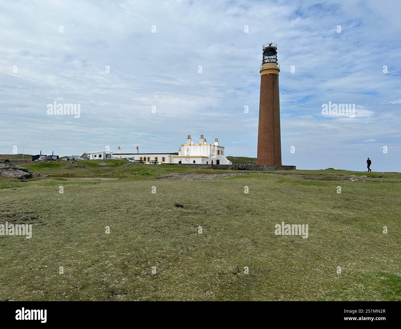 Brick built lighthouse, Butt of Lewis, isle of Lewis, Western Isles ...