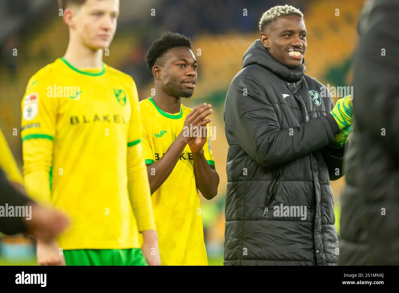 Forson Amankwah of Norwich City reacts after the Sky Bet Championship ...
