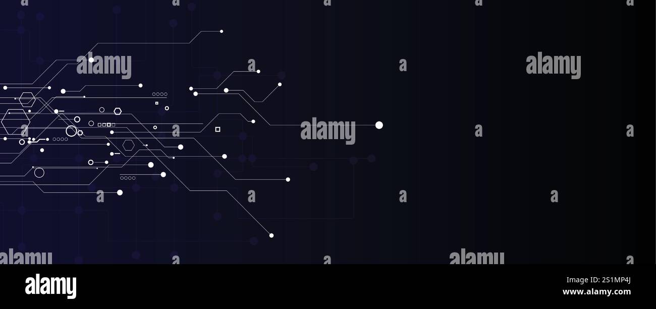 Abstract circuit board futuristic technology processing business background Stock Vector Image ...