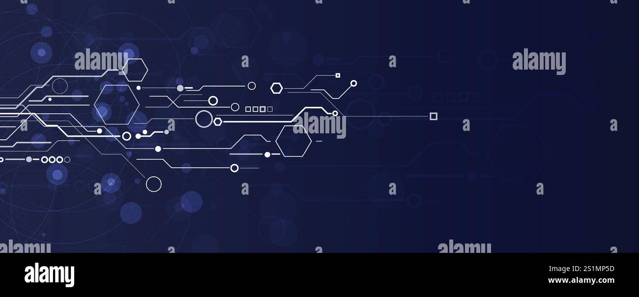 Abstract circuit board futuristic technology processing business background Stock Vector Image ...