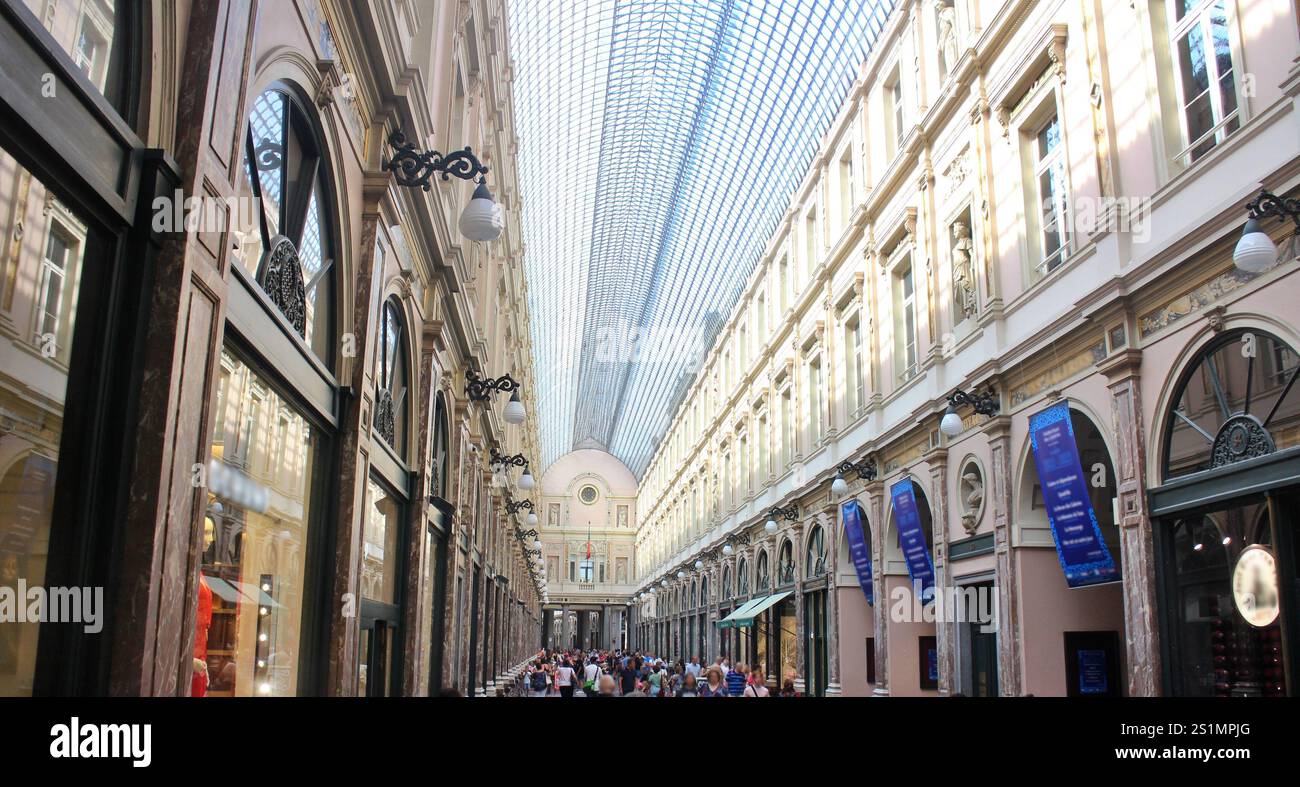Royal Saint-Hubert Galleries in Brussels, Belgium Stock Photo - Alamy