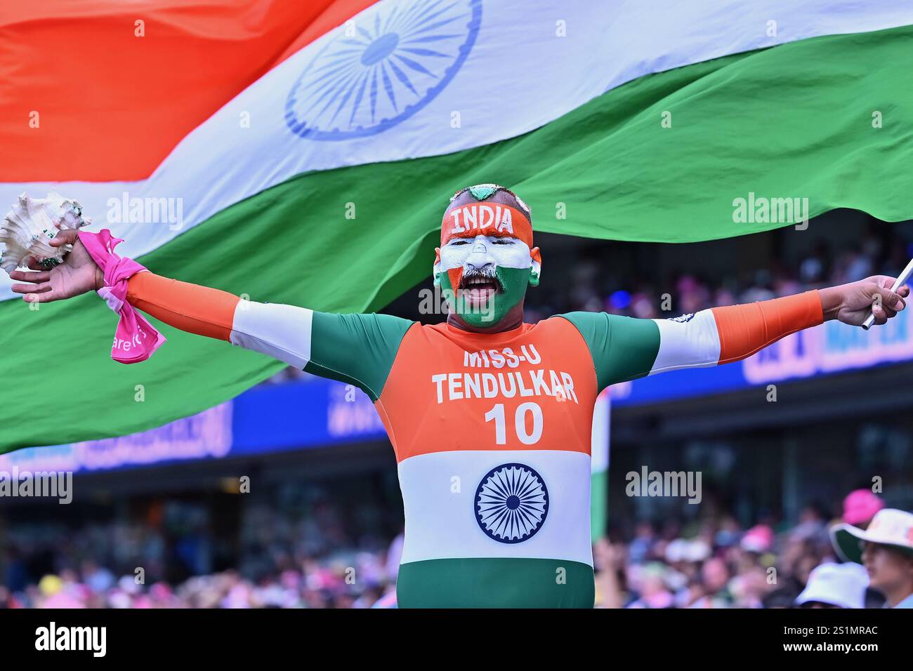 Sydney, Australia. 04th Jan, 2025. Indian superfan, Sudhir Kumar ...