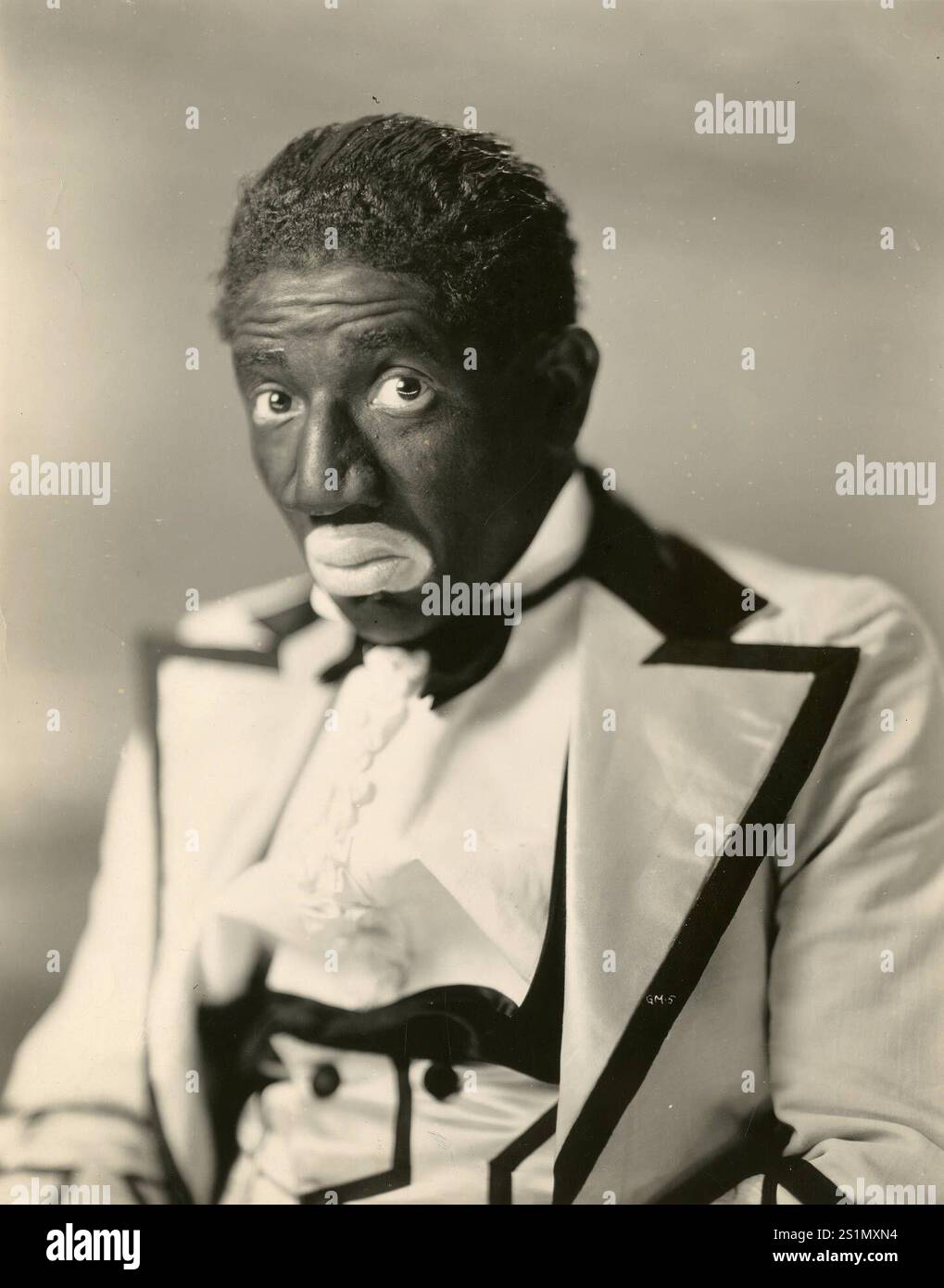 Portrait American Billy Mitchell, revue minstrel actor, portrait in ...