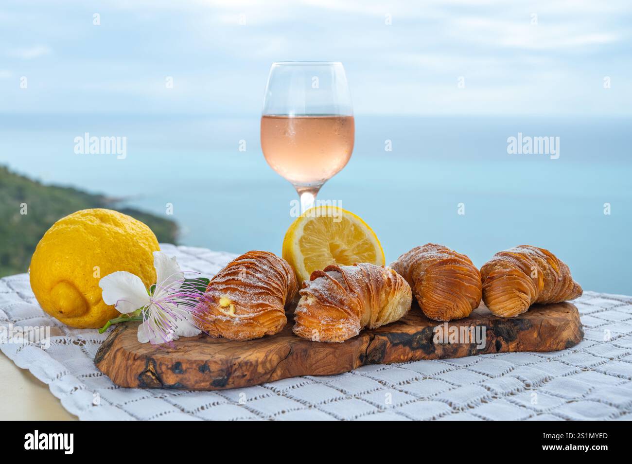 Italian desssert, Naples sfogliatella, shell-shaped layered pastry ...