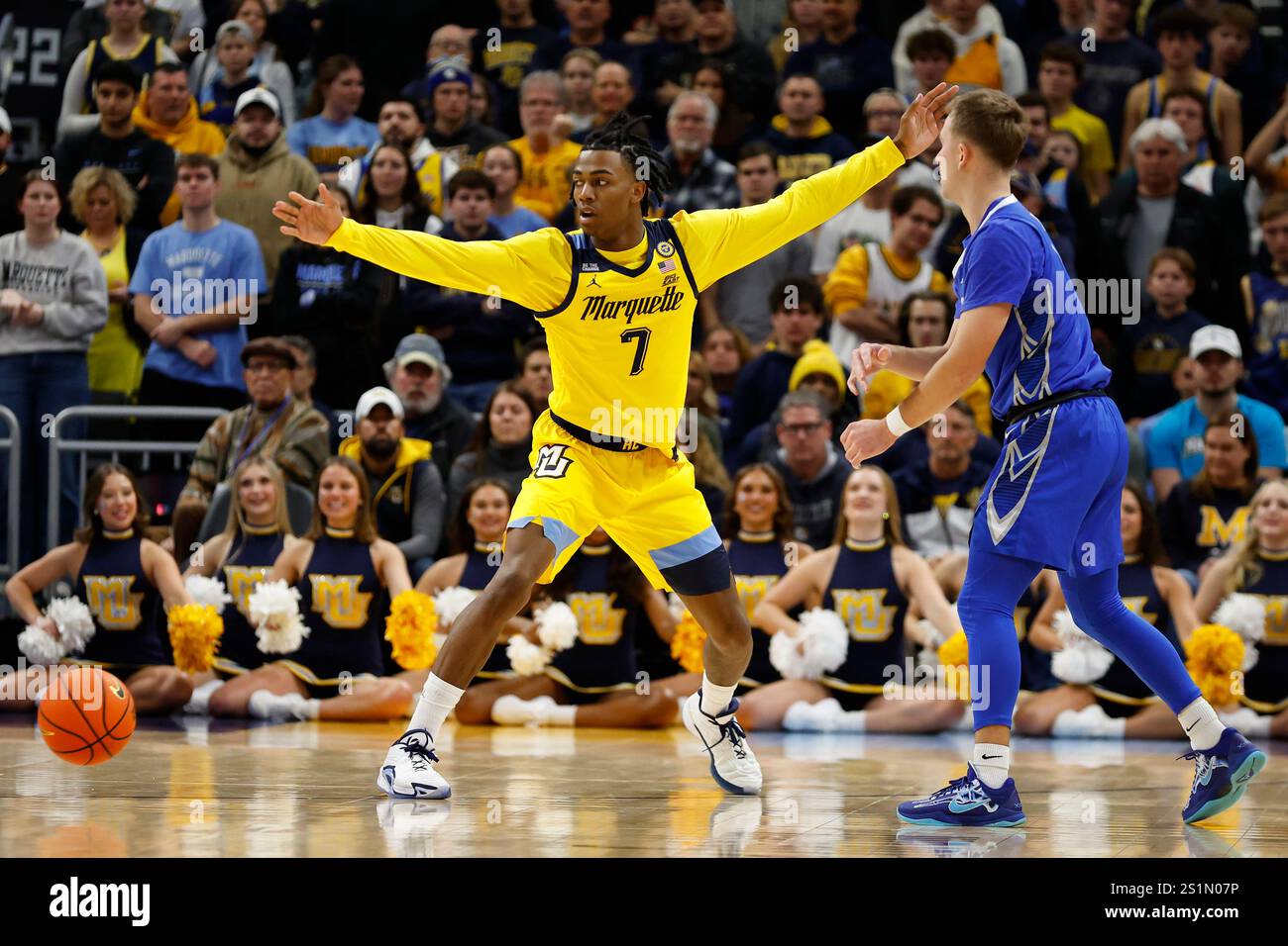 MILWAUKEE, WI - JANUARY 03: Marquette Golden Eagles guard Zaide Lowery ...
