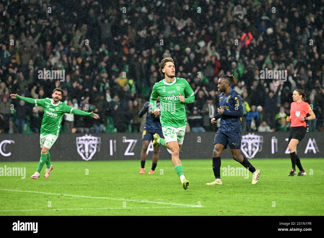 32 Lucas STASSIN (asse) during the Ligue 1 McDonald's match between ...