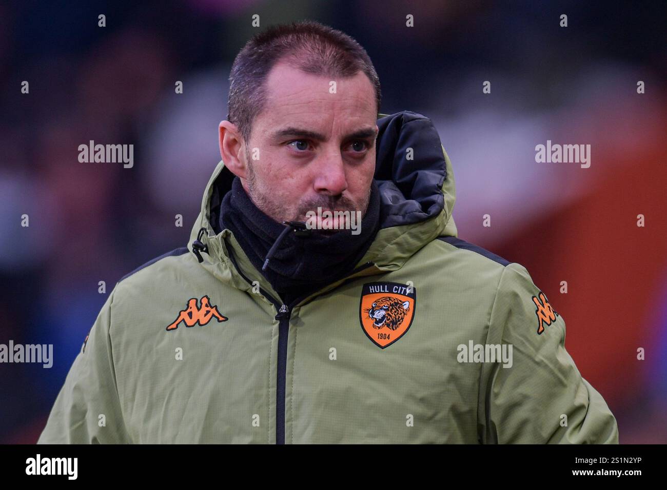 Hull City's Manager Rubén Sellés during the Sky Bet Championship match ...