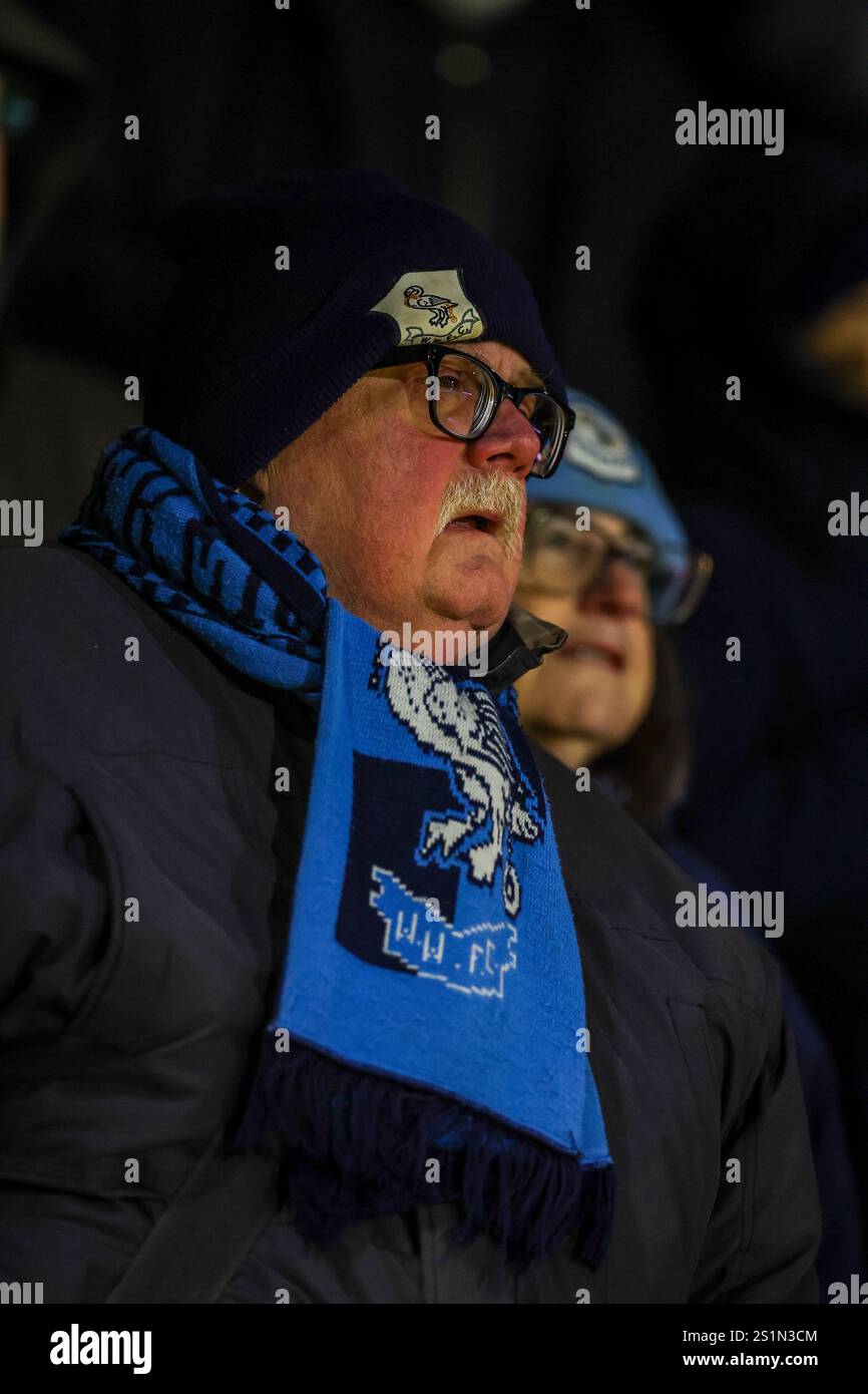 Wycombe Wanderers fans watching the Sky Bet League One match at Adams ...