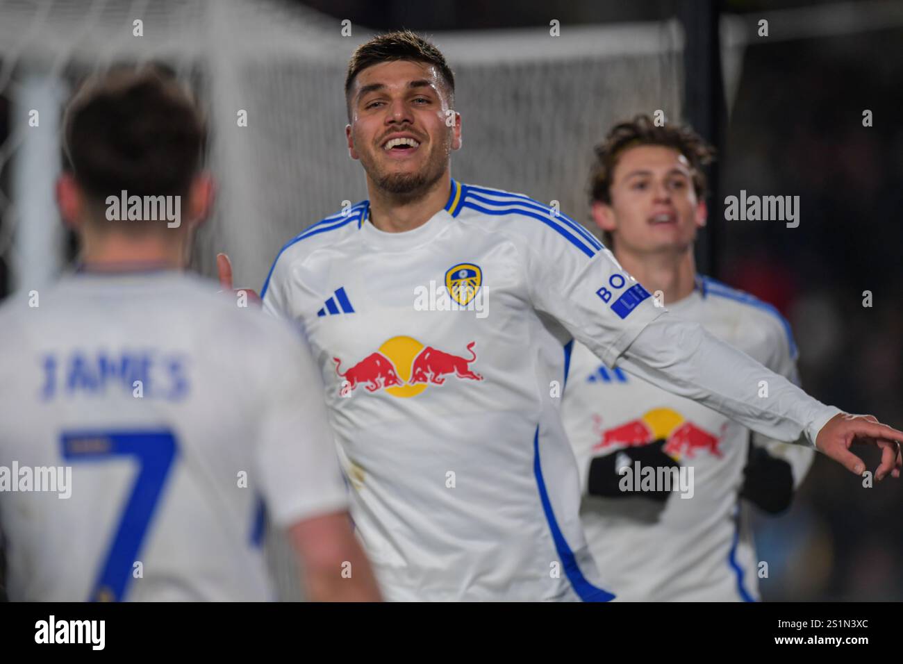 Leeds United's Joël Piroe celebrates his goal during the Sky Bet ...