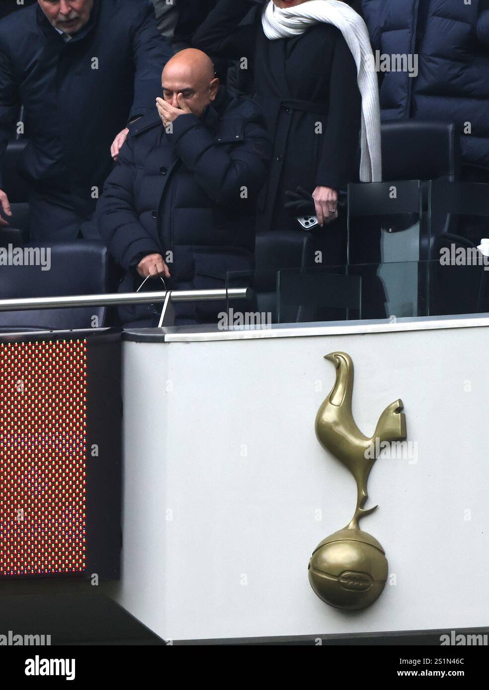 London, UK. 04th Jan, 2025. Daniel Levy, Tottenham Hotspur chairman, at ...