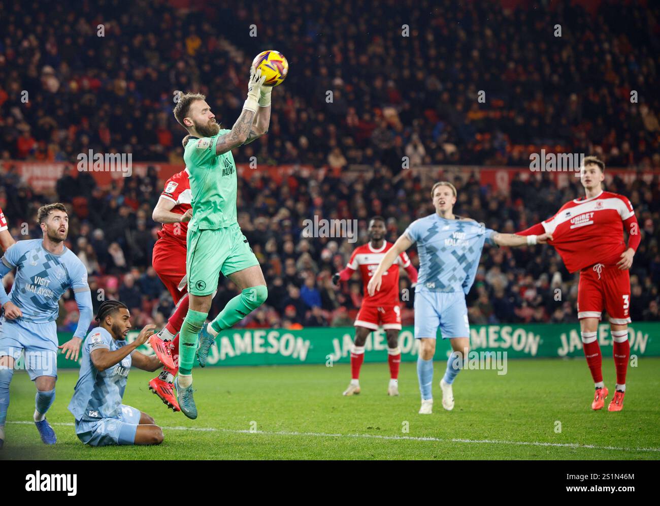 Riverside Stadium, Middlesbrough, UK. 4th Jan, 2025. EFL Championship ...