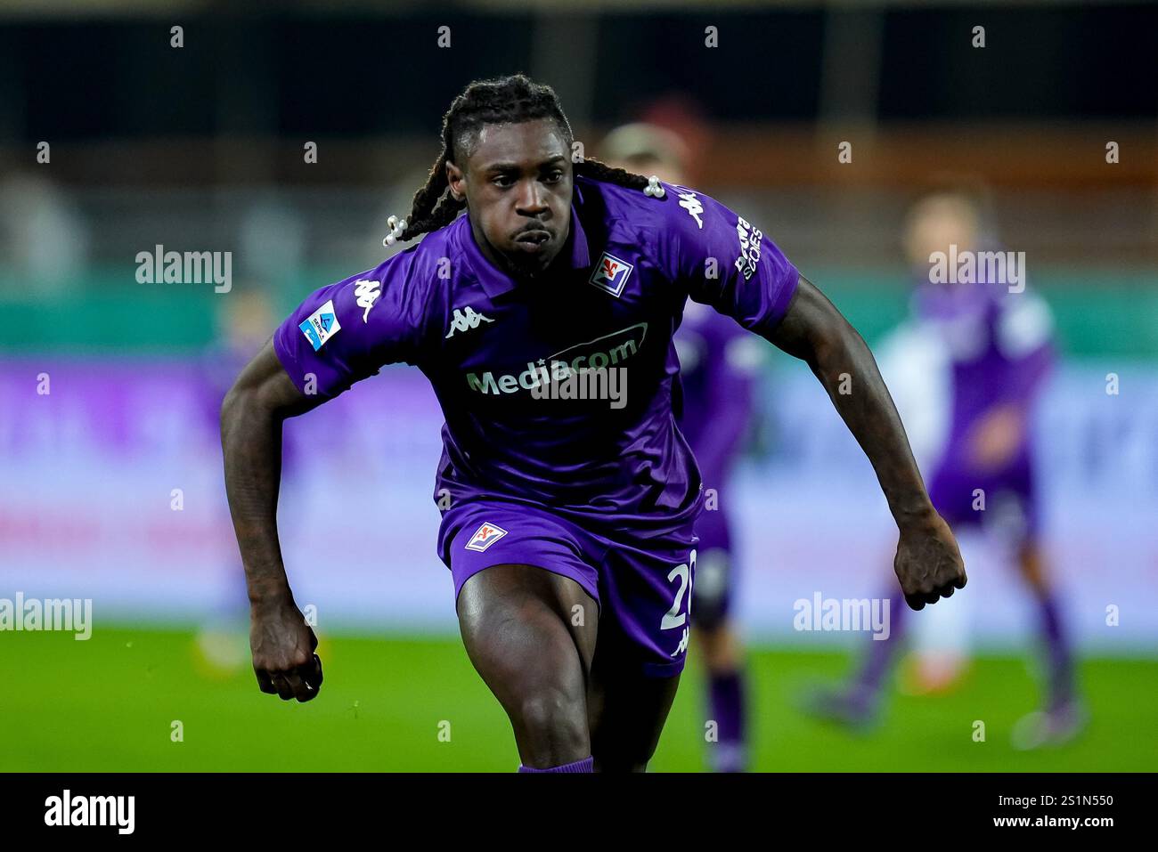 Florence, Italy. 04th Jan, 2025. Moise Kean of ACF Fiorentina during ...