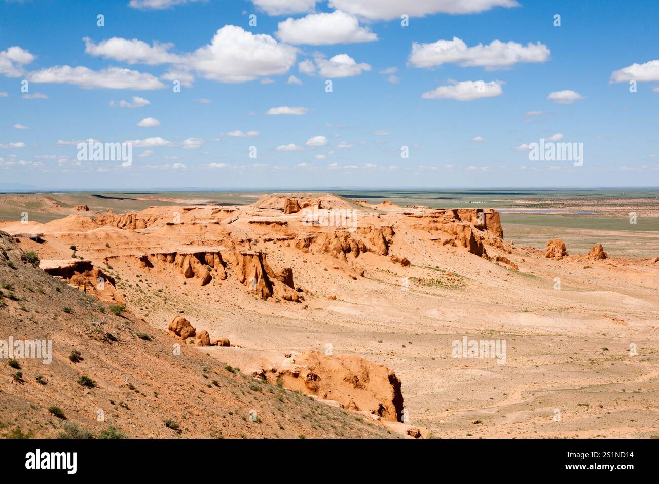 Flaming Cliffs rocks landscape, Mongolia. Gobi desert area Stock Photo ...