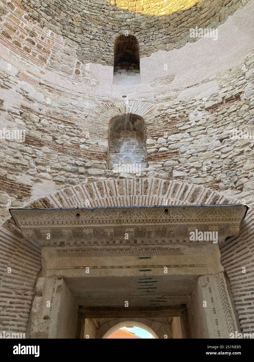 Surviving buildings at the Roman Emperor, Diocletian's Palace, Split ...