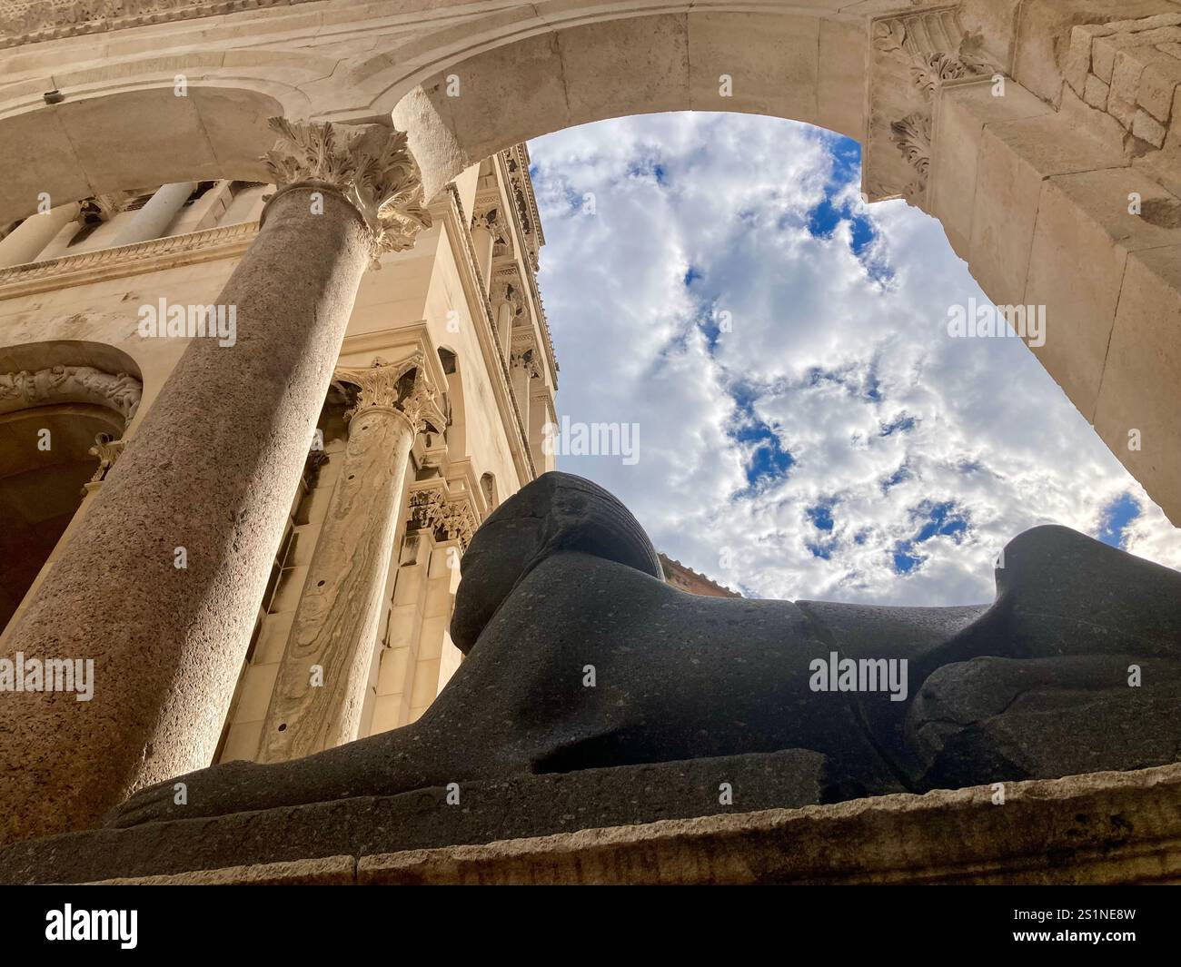 Surviving buildings at the Roman Emperor, Diocletian's Palace, Split ...
