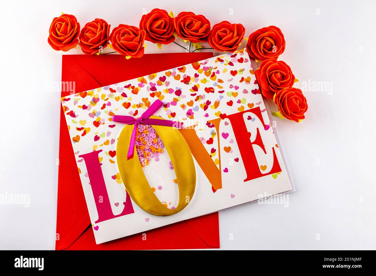 Decorations for Saint's Day, a greeting card for a loved one, a ...