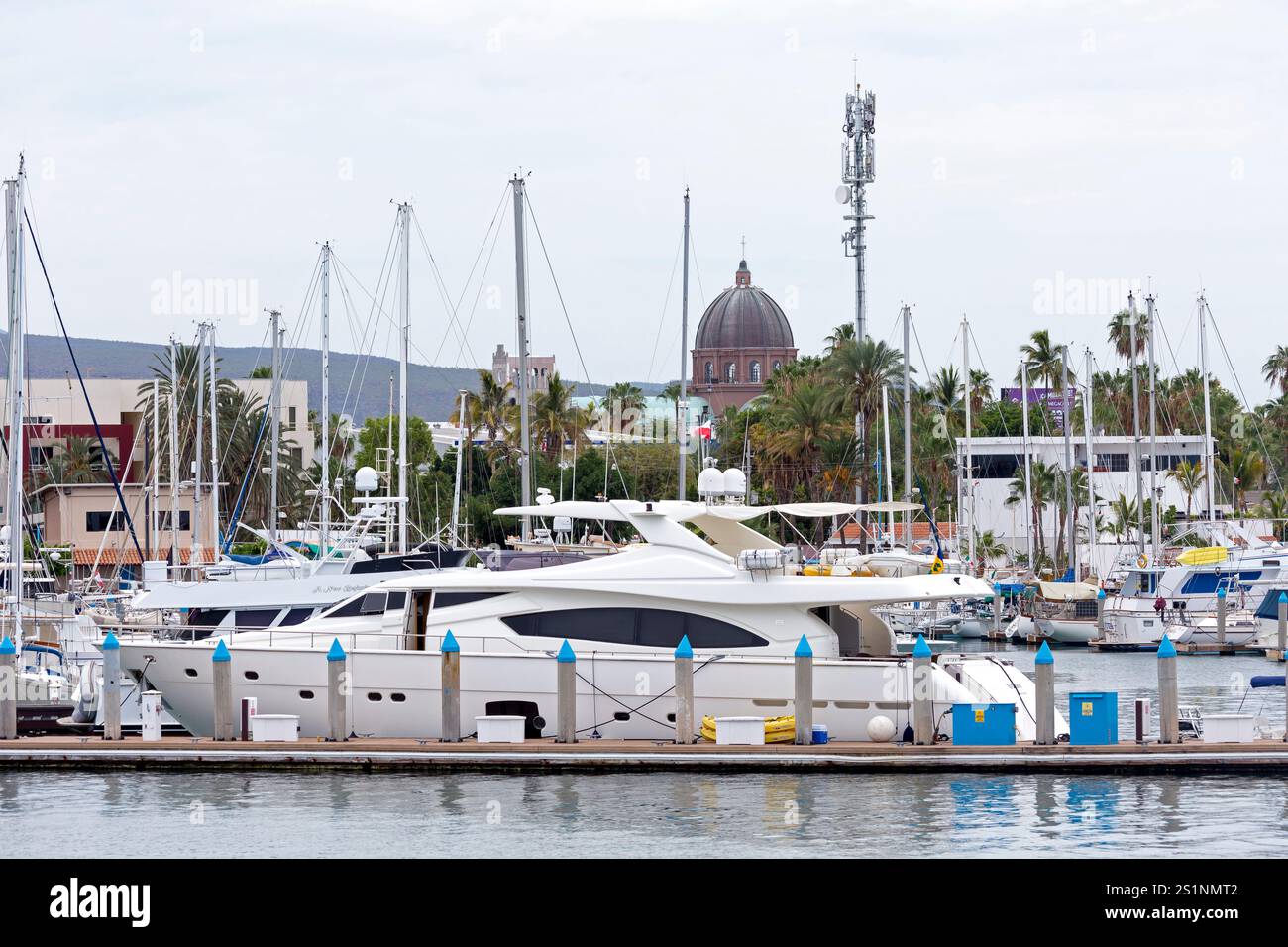 Scene at La Paz Yatch dock. Baja California, Mexico Stock Photo - Alamy