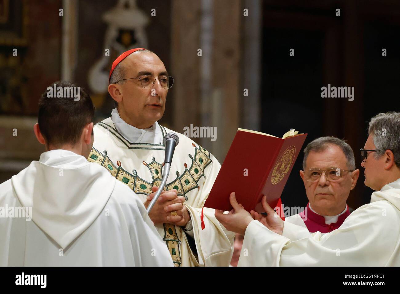 Rome, Italy, January 4, 2025. RomeÕs Cardinal Vicar Baldassare Reina ...