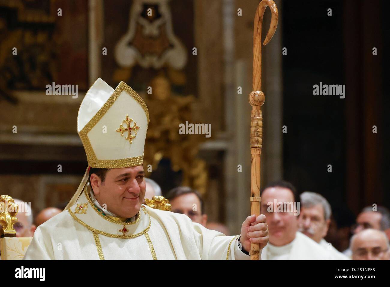Rome, Italy, January 4, 2025. Monsignor Renato Tarantelli Baccari ...