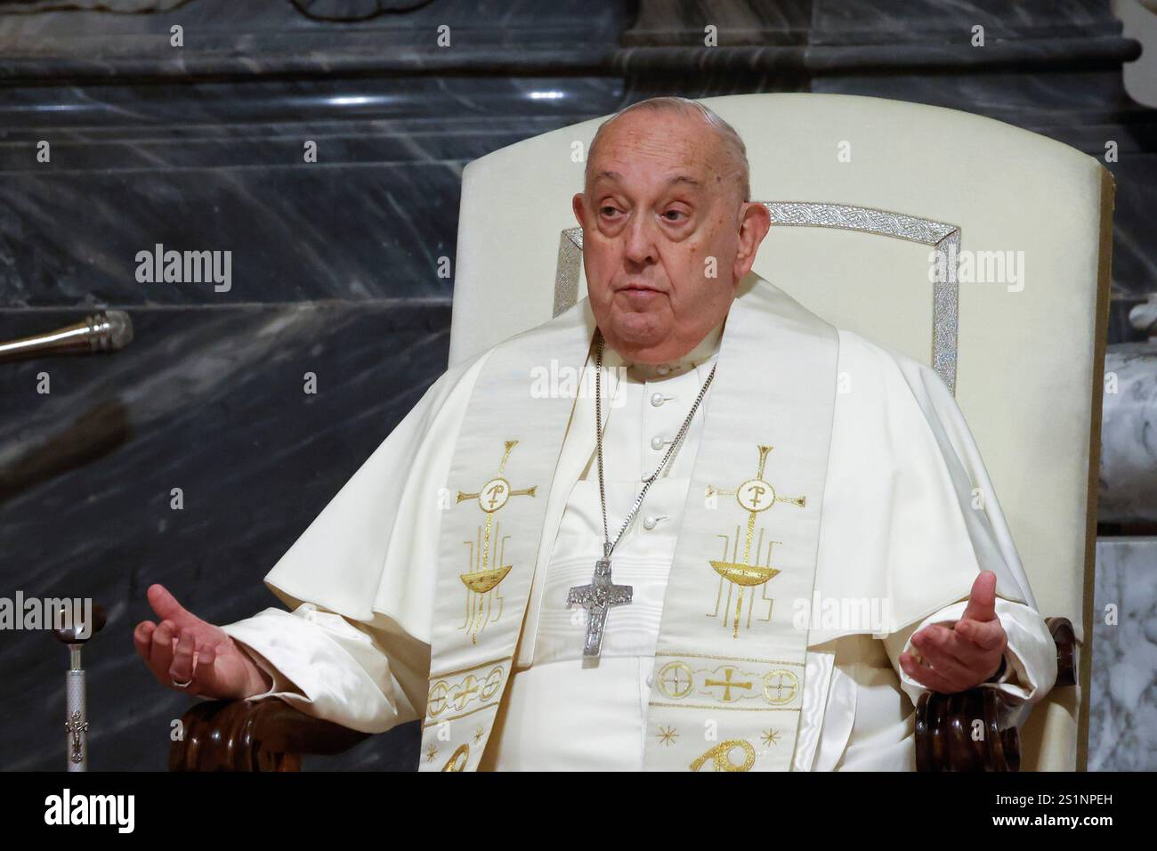 Rome, Italy. 04th Jan, 2025. Rome, Italy, January 4, 2025. 0Pope ...