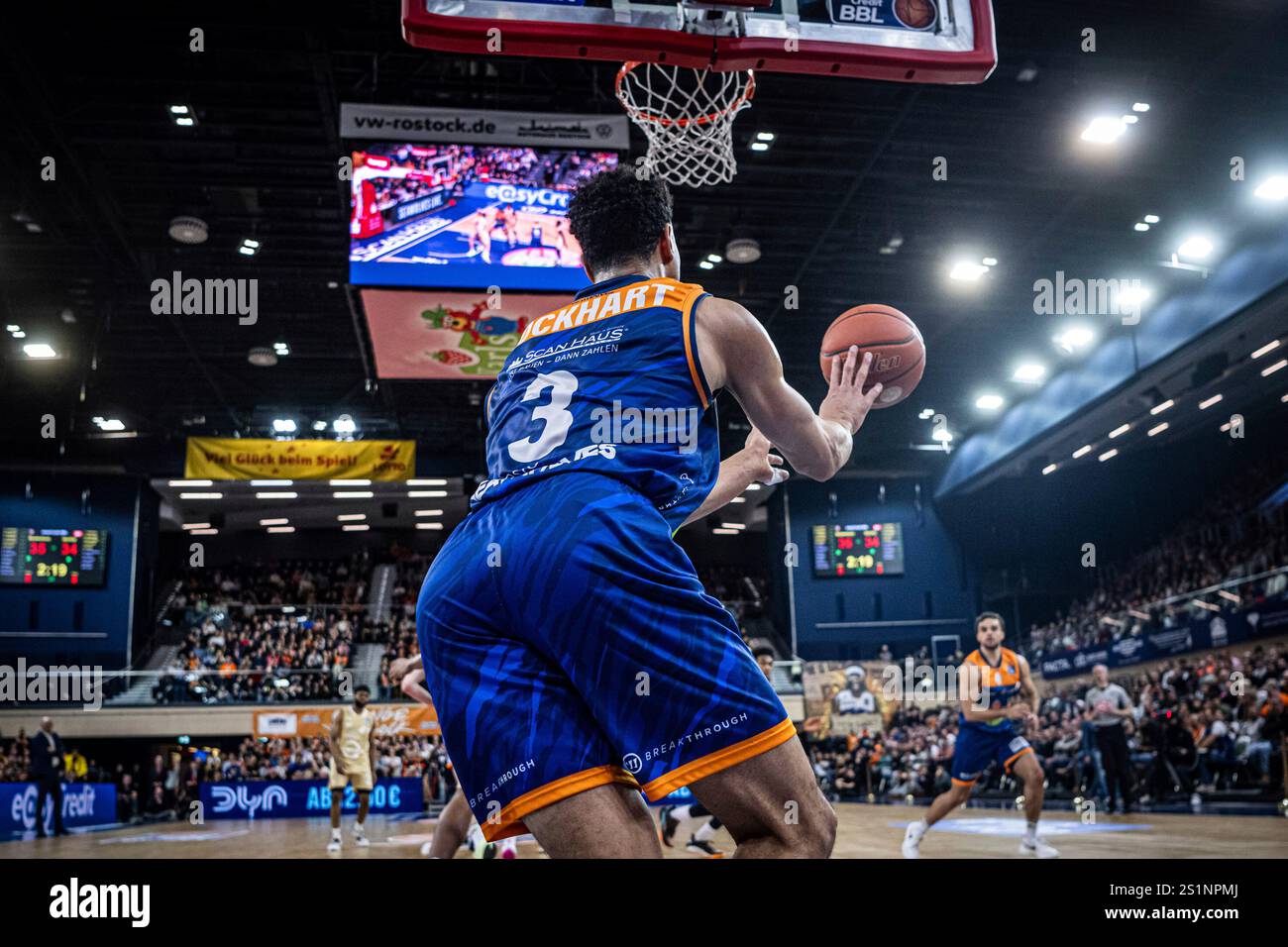 Rostock, Deutschland 04. Januar 2025: 1.BBL - 2024/2025 - Rostock ...