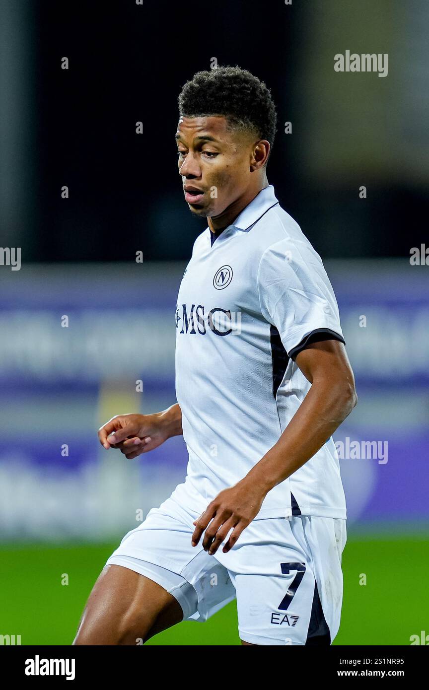 Florence, Italy. 04th Jan, 2025. David Neres of SSC Napoli during the ...