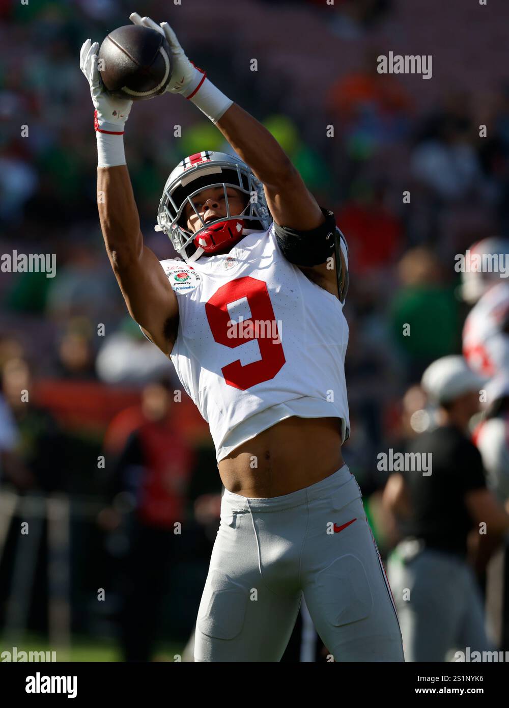 Pasadena, California, USA. 01st Jan, 2025. Ohio State Buckeyes wide ...