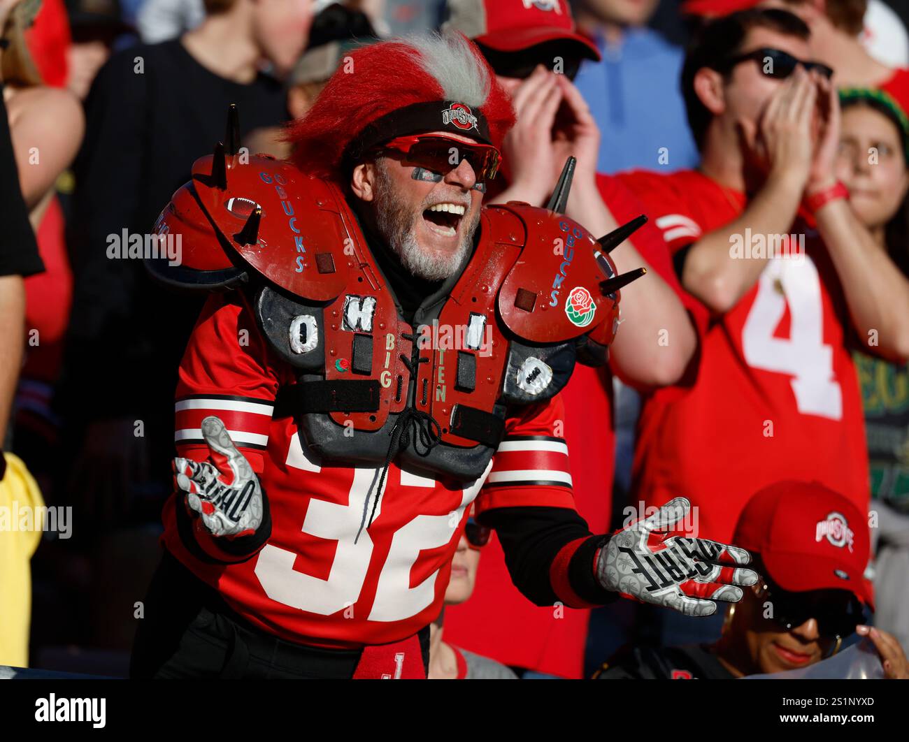 January 01, 2025 Ohio State Buckeyes fan during the CFP quarterfinal ...